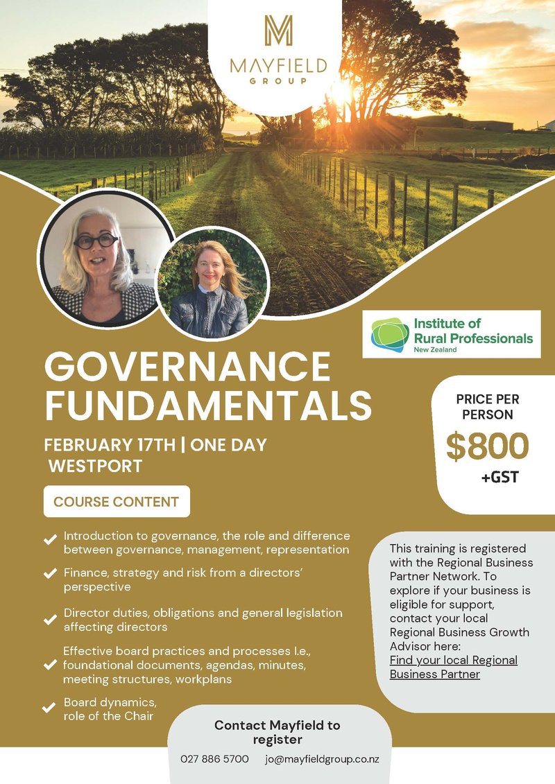 Governance Fundamentals | West Coast NZ